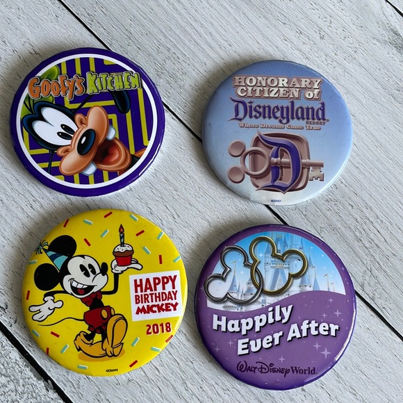 Disney | Wall Decor | Disney Parks Set Of Buttons | Poshmark